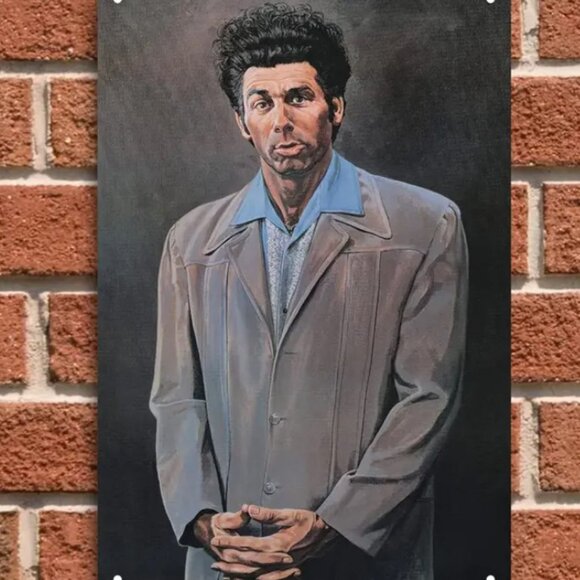 Seinfeld | Accents | Seinfeld The Kramer Painting 8x2 Metal Sign A ...